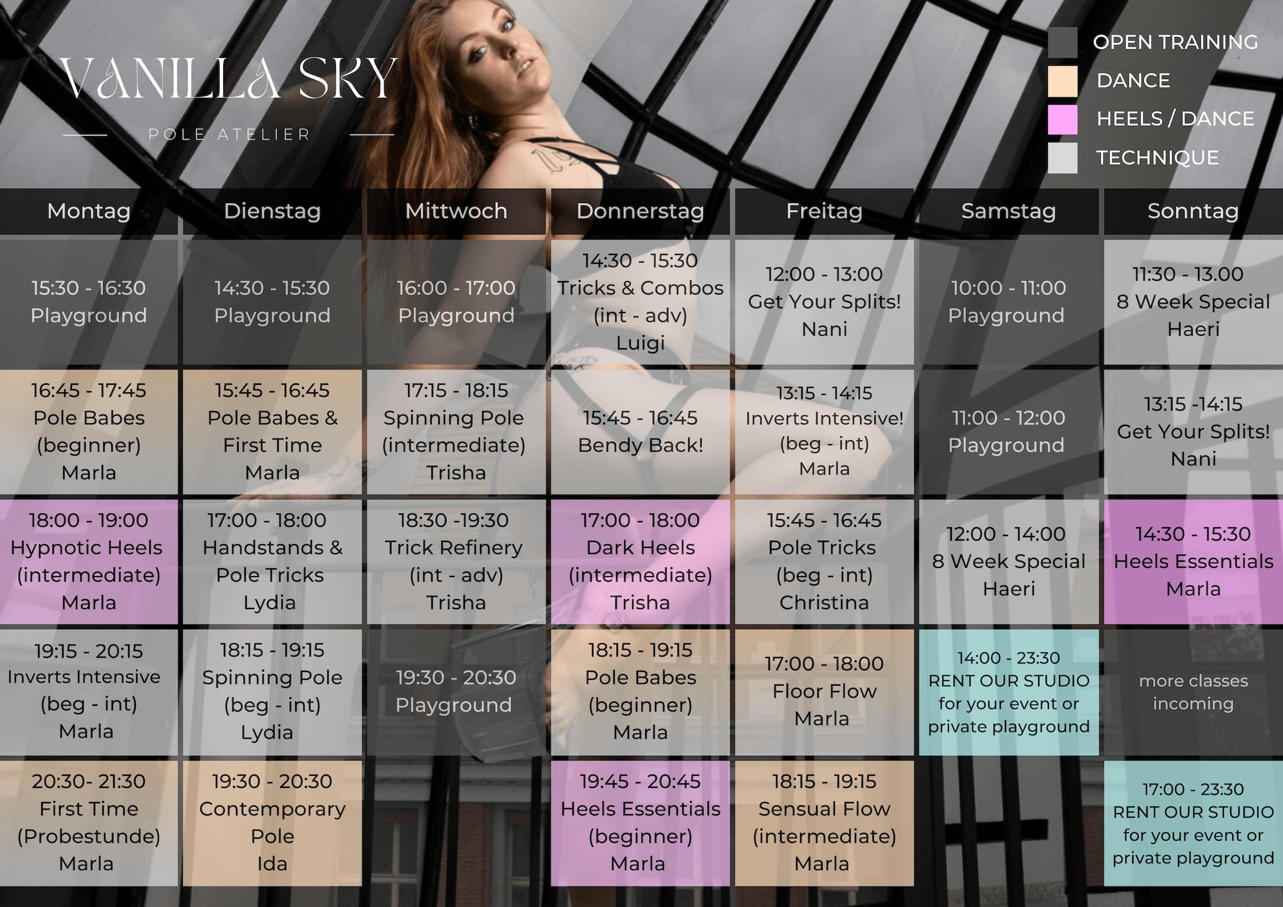 Poledance Kurse in Berlin für jedes Level